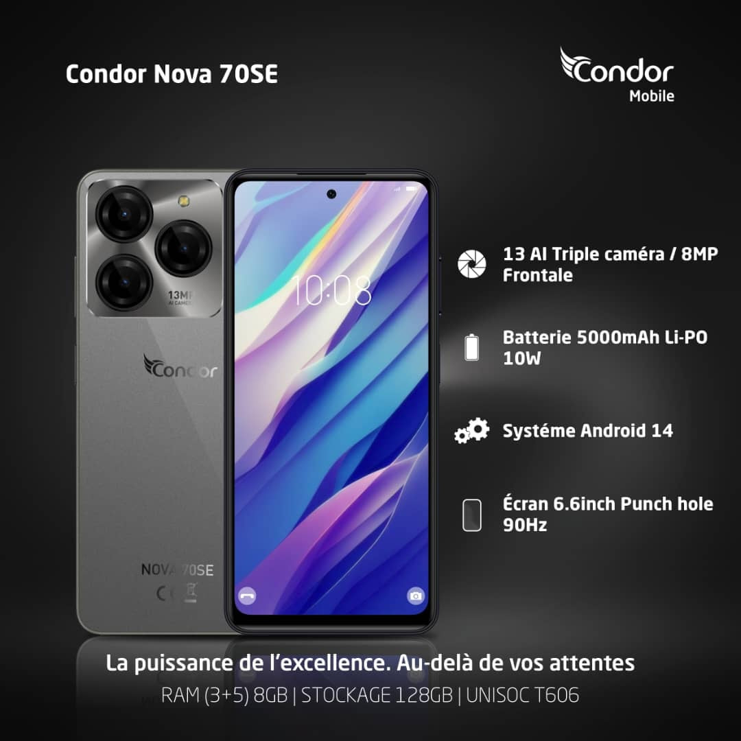 Condor NOVA 70SE 8/128GB – Souqqy dz