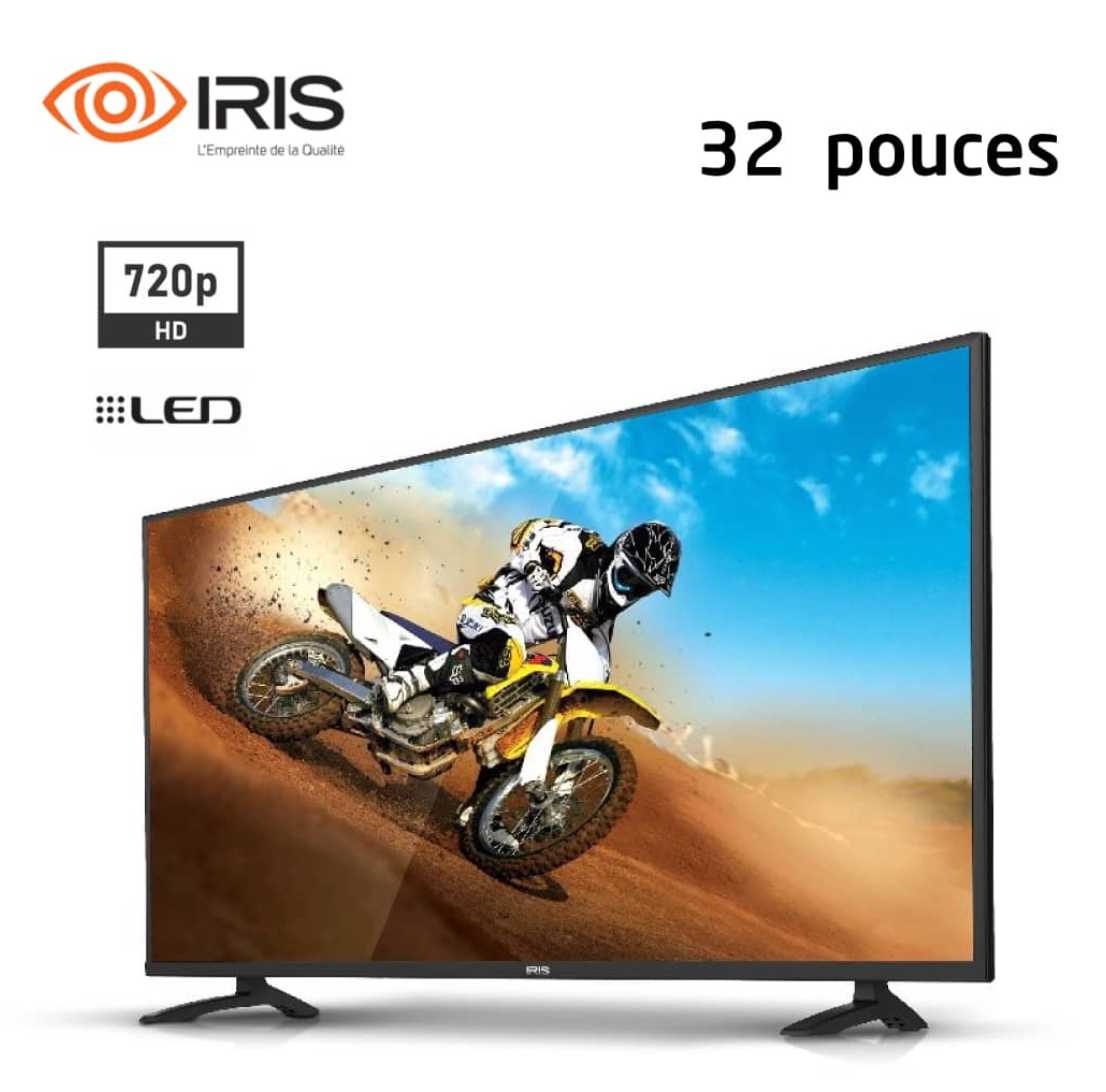 TV 32 pouces Iris Téléviseur LED 32 Pouces HD 720p E30 Garantie 2 ans – Souqqy dz